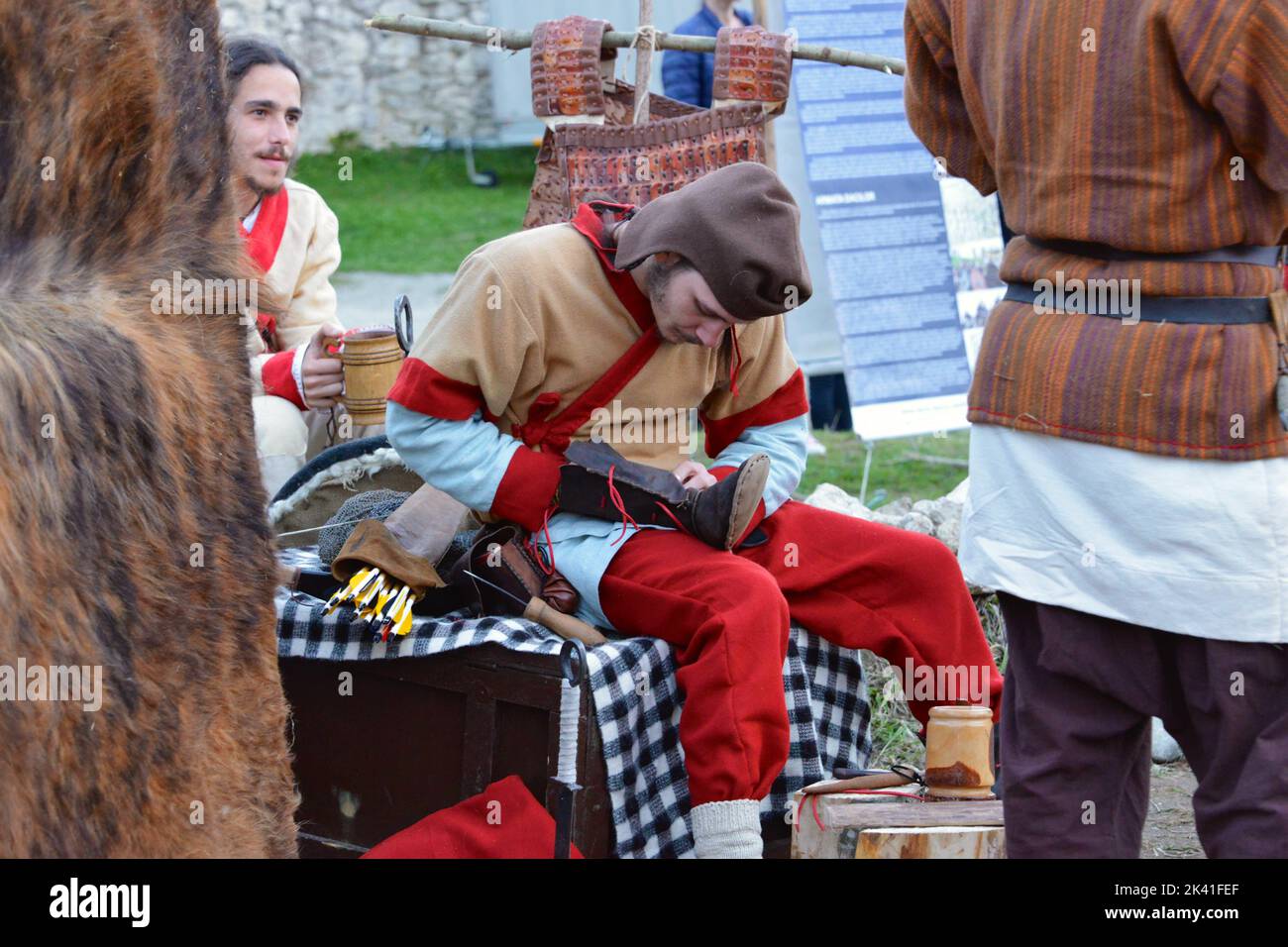 Ancient Festival recreating various episodes of the daily routine of ...