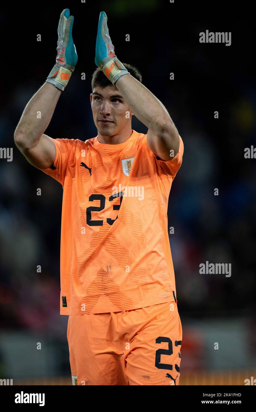 BRATISLAVA, SLOVAKIA - SEPTEMBER 27: Sergio Rochet of Uruguay during ...