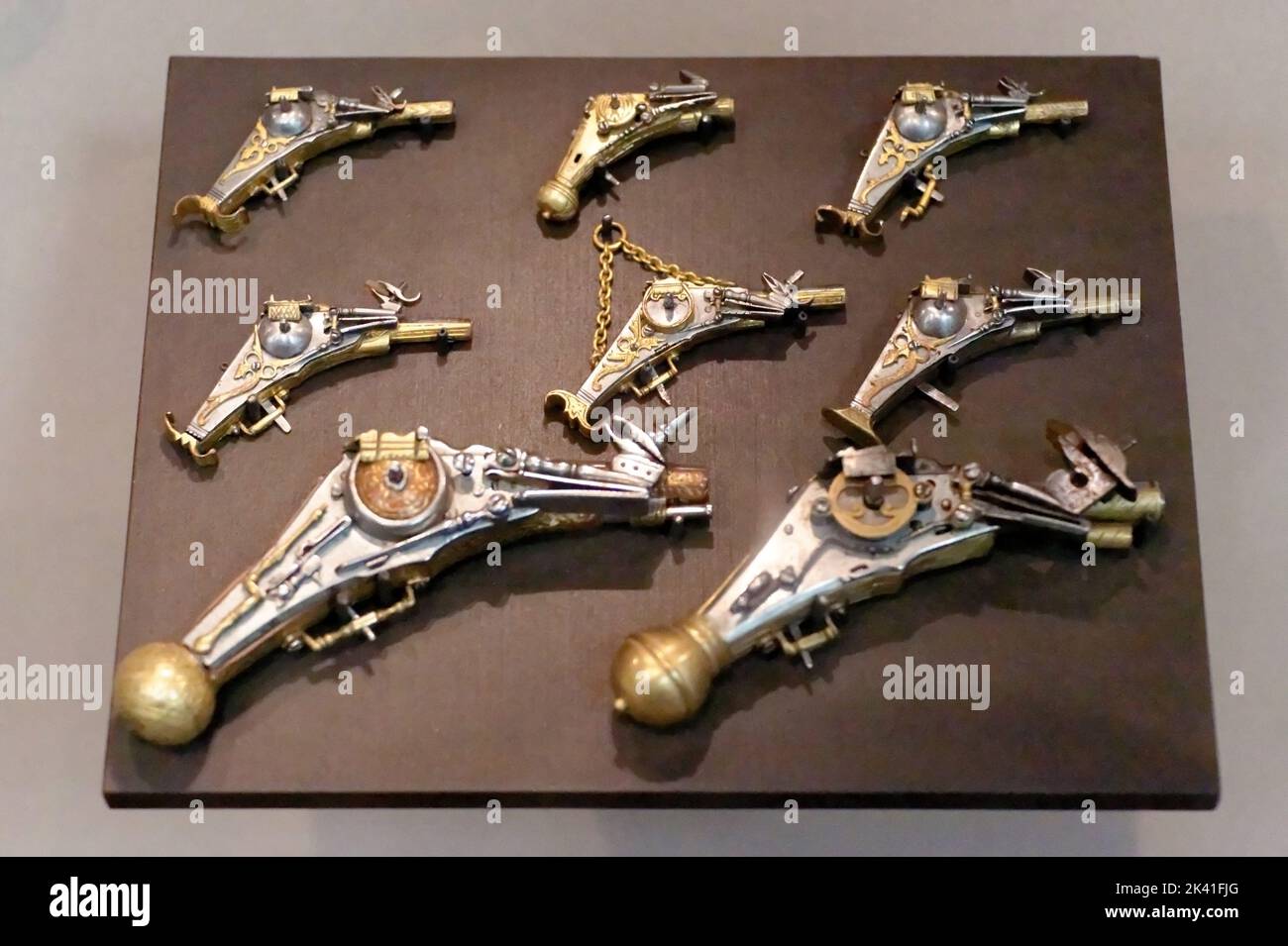 Guns from Museum of the Army, Les Invalides, Paris, France Stock Photo ...