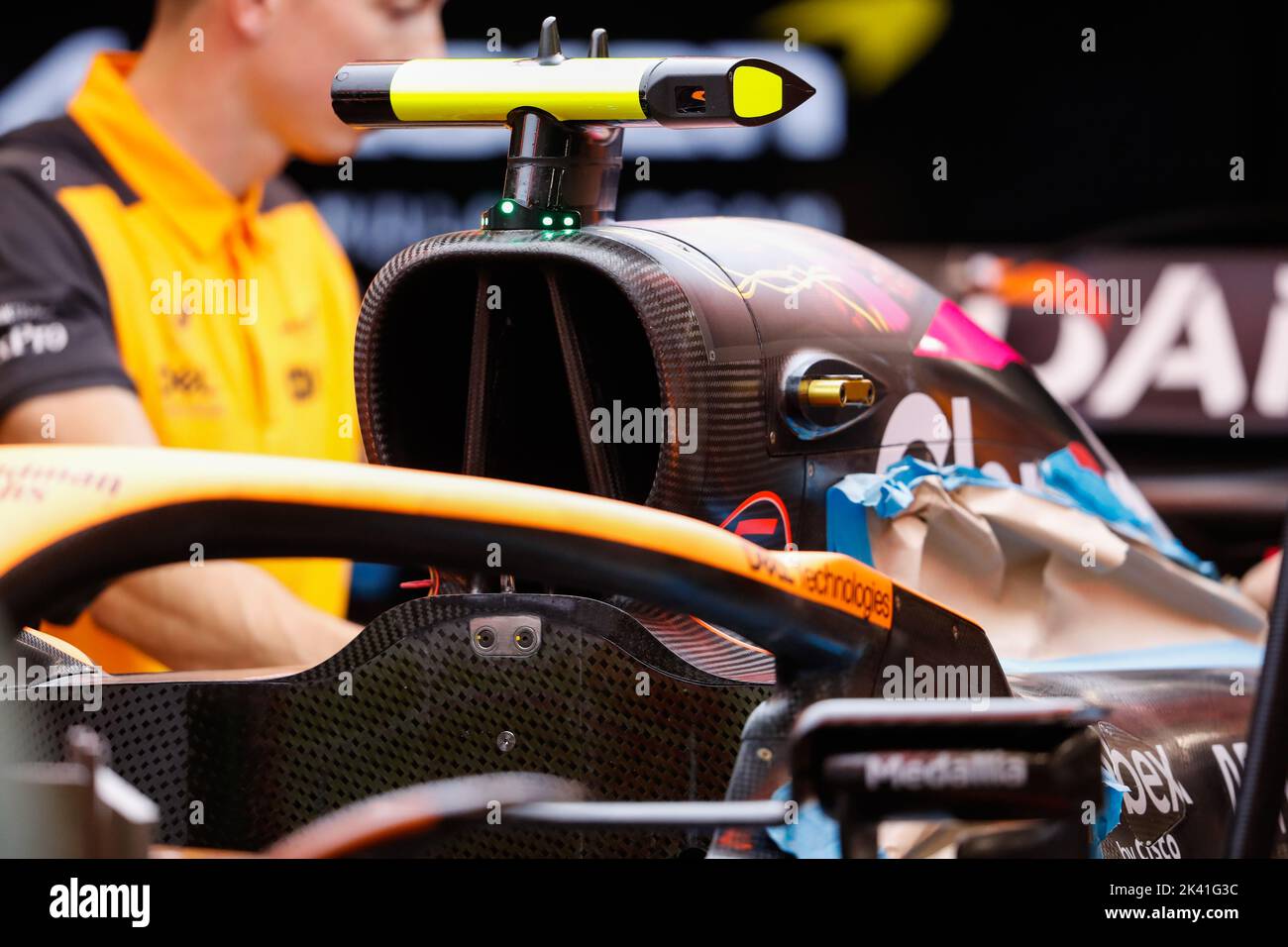 Air Intake of the McLaren F1 Team MCL36, mechanical detail during the ...