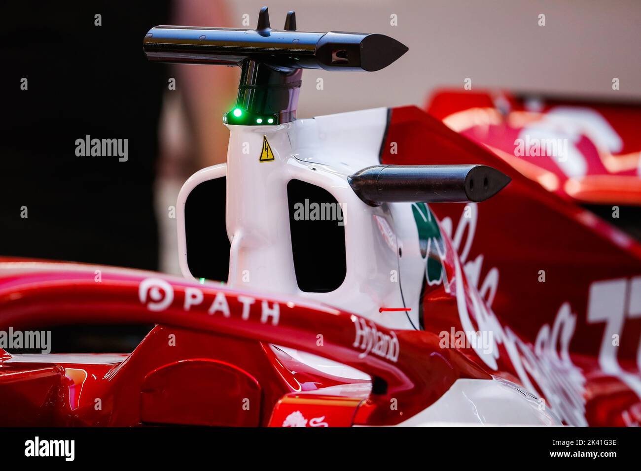 Air Intake of the Alfa Romeo F1 Team ORLEN C42, mechanical detail ...