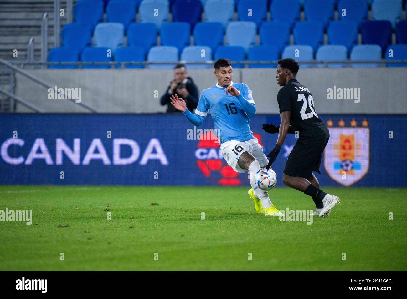 BRATISLAVA, SLOVAKIA - SEPTEMBER 27: Mathias Olivera of Uruguay ...