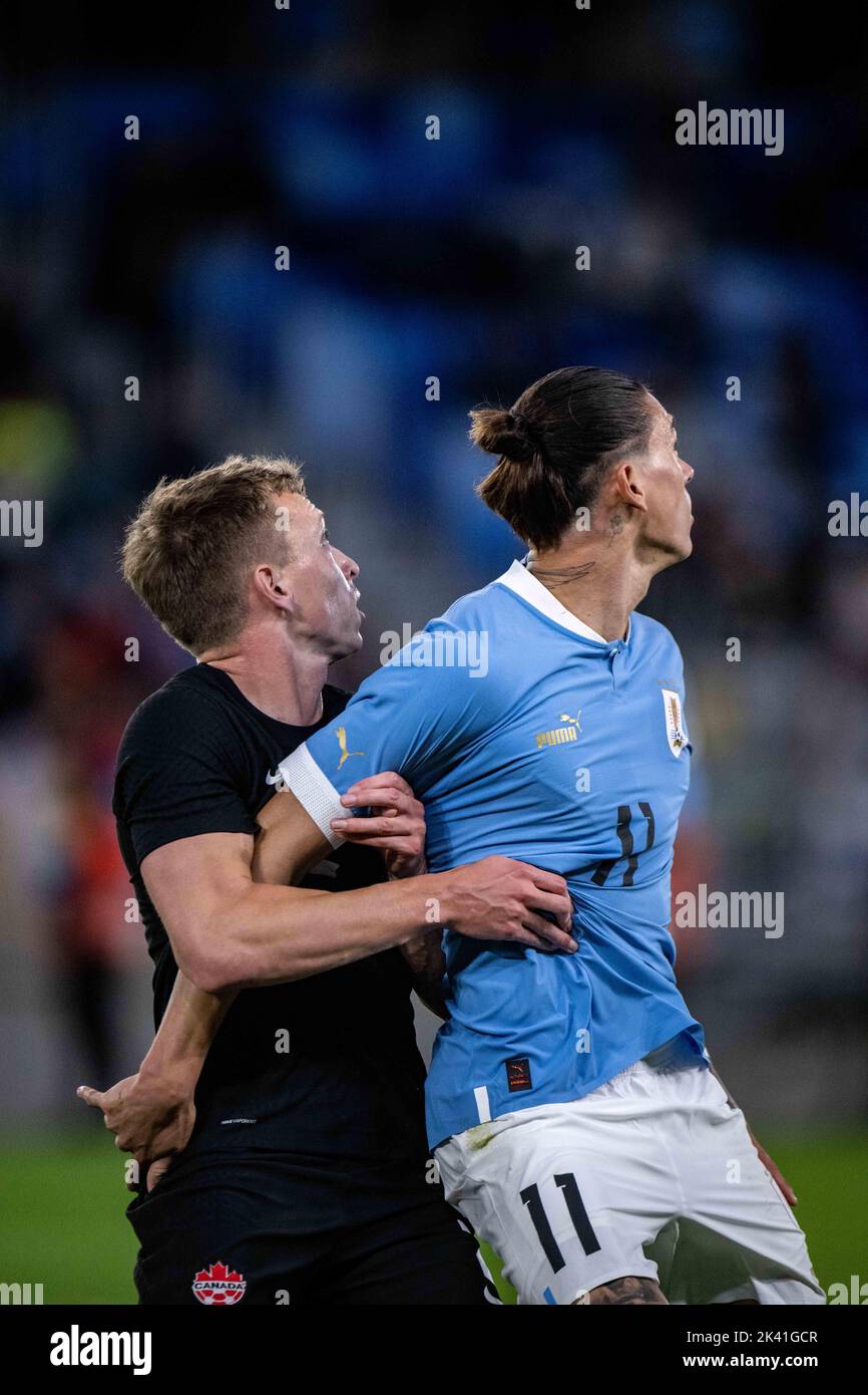 BRATISLAVA, SLOVAKIA - SEPTEMBER 27: Darwin Nunez of Uruguay and ...