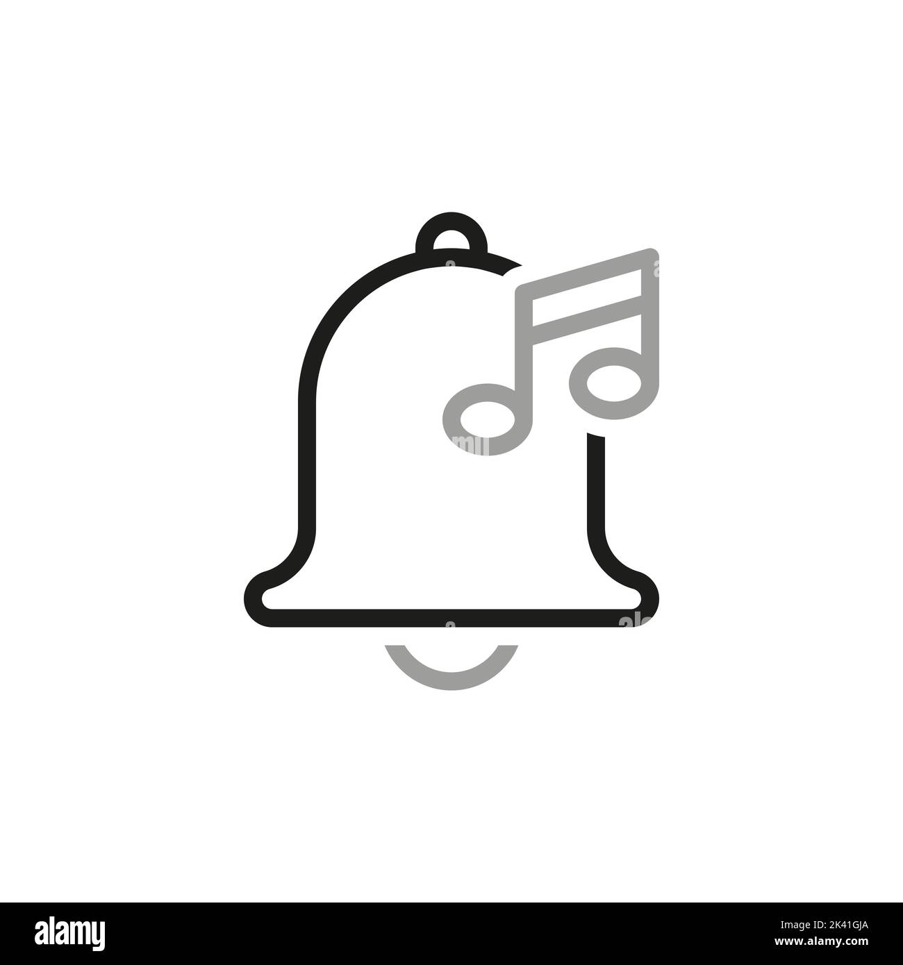 Simple Linear Vector Icon Related To Alarm Melody Line Icons About Notification Interface