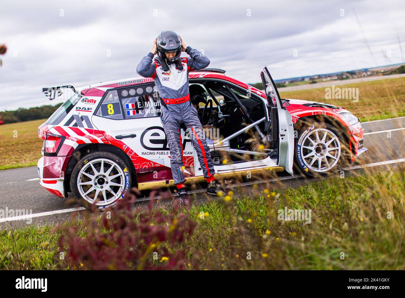 08 MAUFFREY Eric, BRONNER Kevin, Skoda Fabia Evo Rally2, ambiance ...