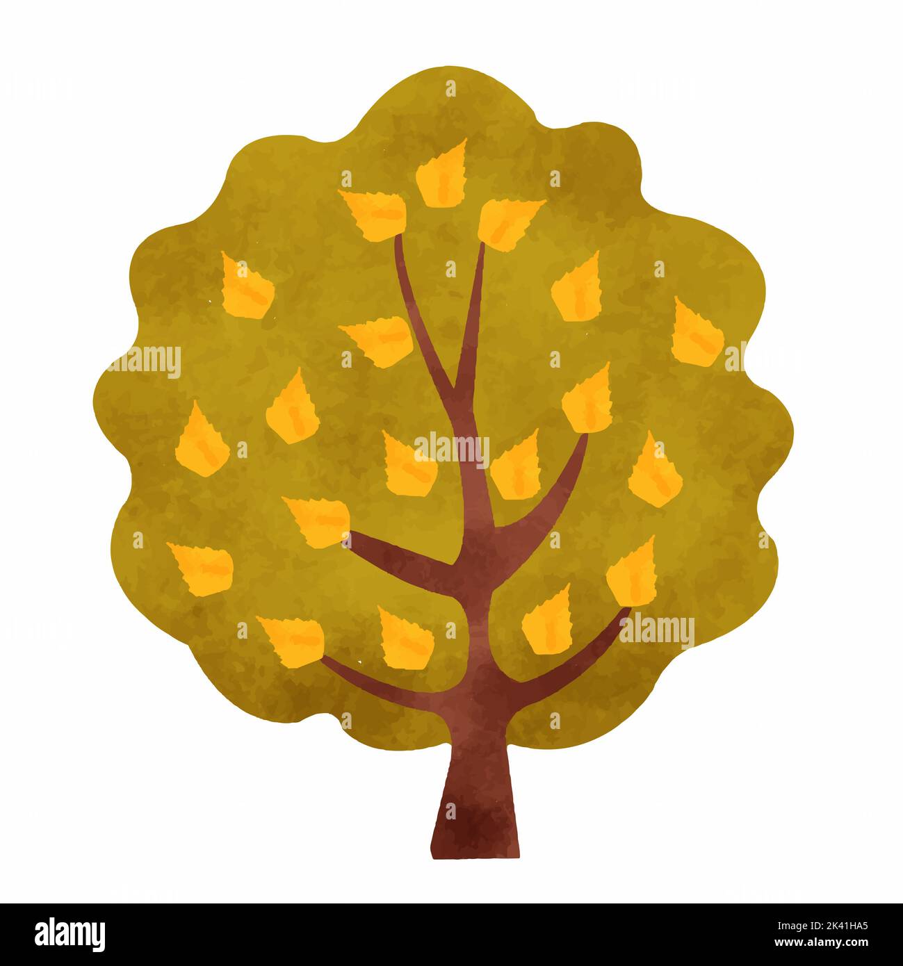 Wallpaper fall tree Cut Out Stock Images & Pictures - Alamy