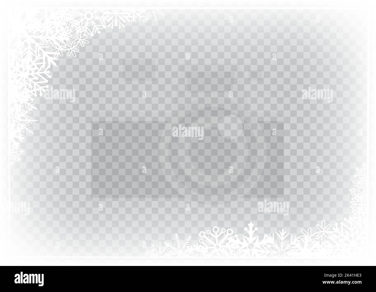 winter season Christmas photo frame template Stock Vector Image & Art ...