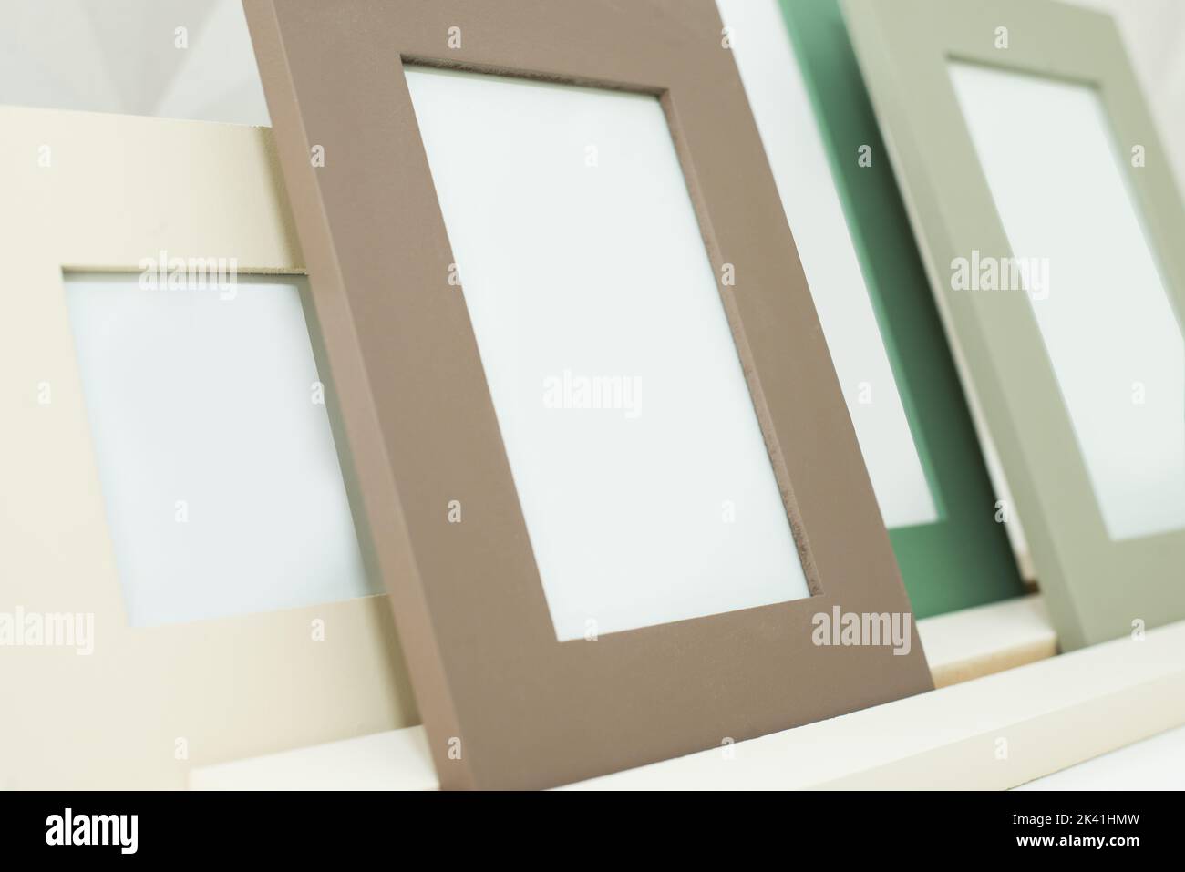 Picture frames in perspective Stock Photo - Alamy