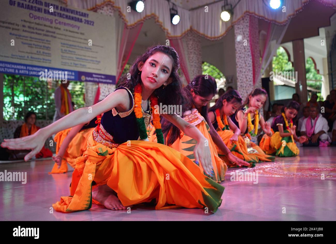 Sylhet, Sylhet, Bangladesh. 29th Sep, 2022. Dance artists of Manipuri Academy of Culture and ...