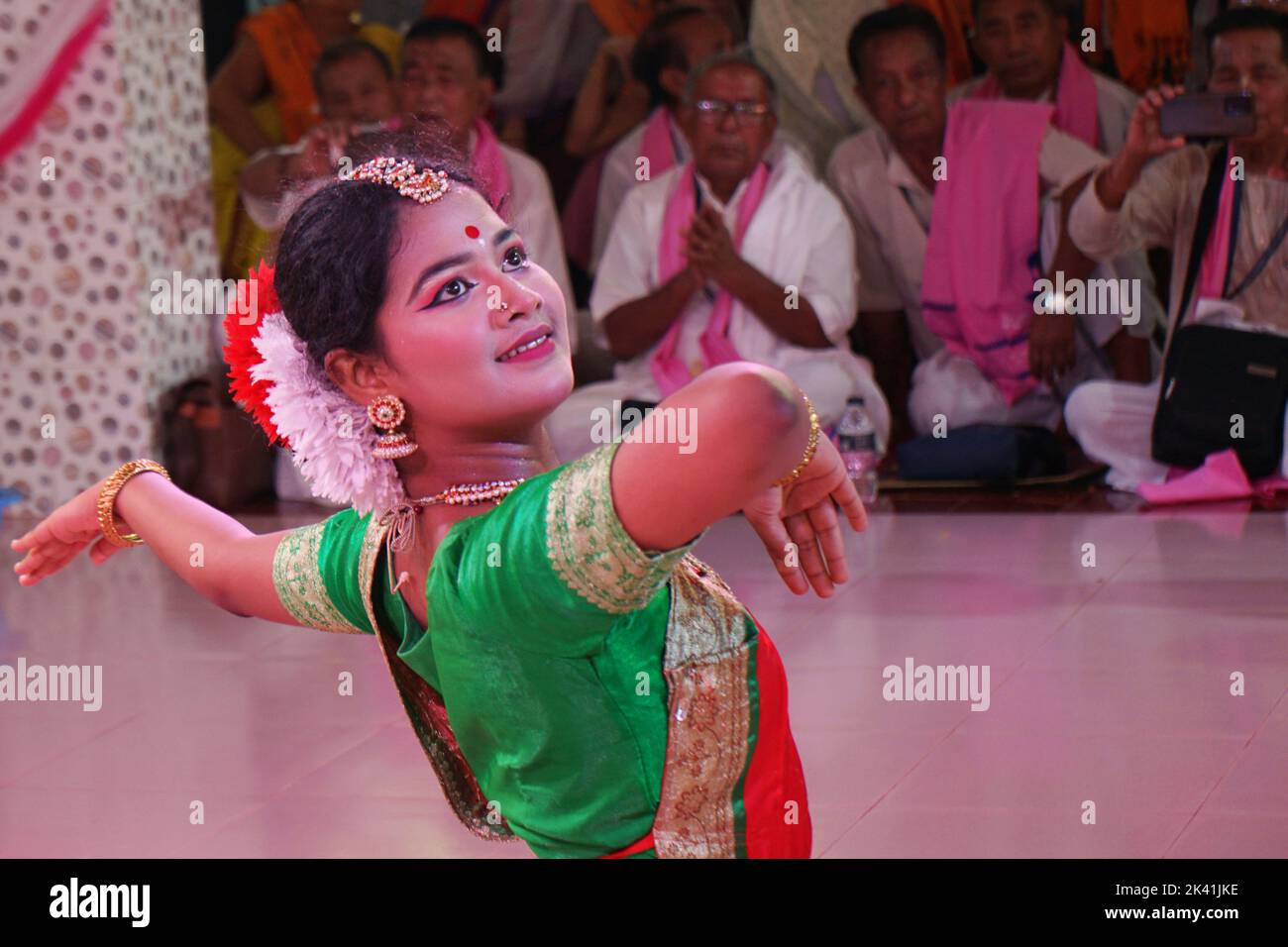 Sylhet, Sylhet, Bangladesh. 29th Sep, 2022. Dance artists of Manipuri Academy of Culture and ...