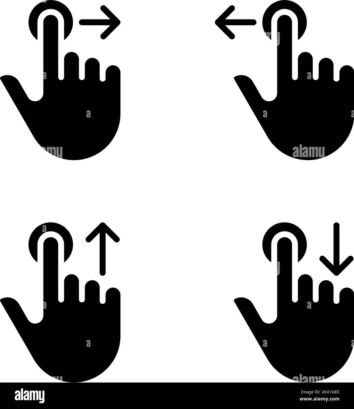 Set pointing hand space Stock Vector Images - Alamy