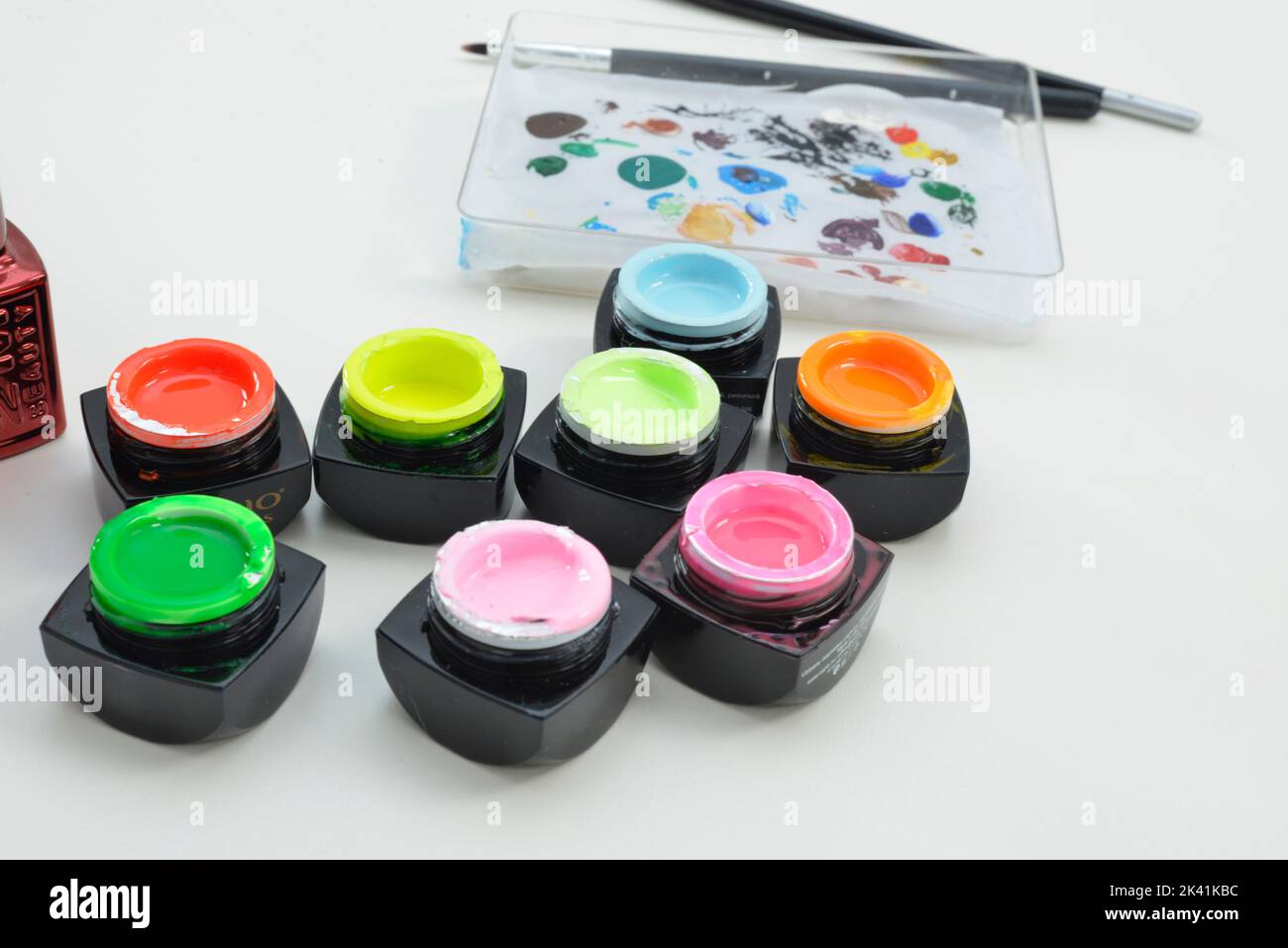 Uv color gel isolated Stock Photo - Alamy
