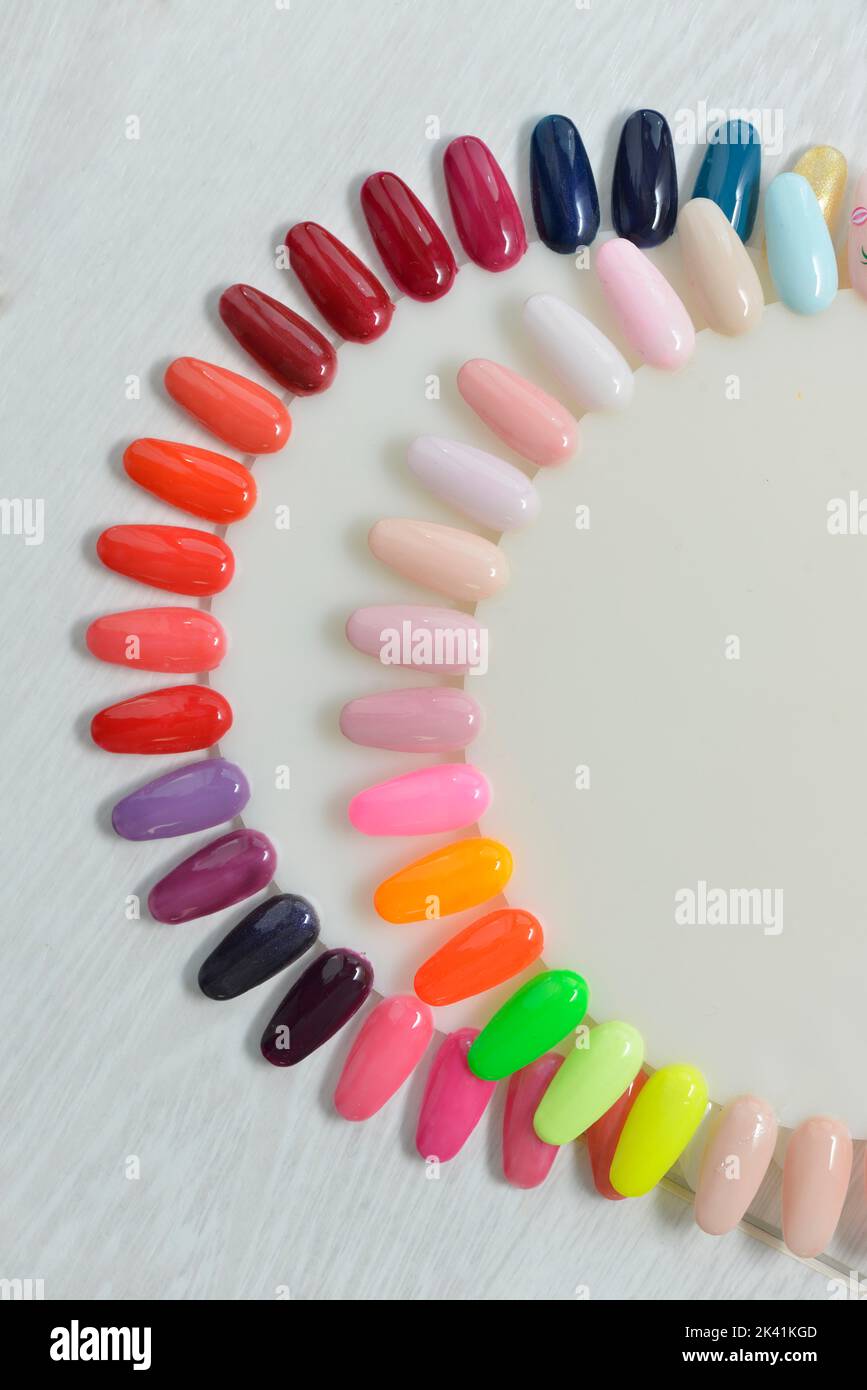 Nail color samples hi-res stock photography and images - Alamy