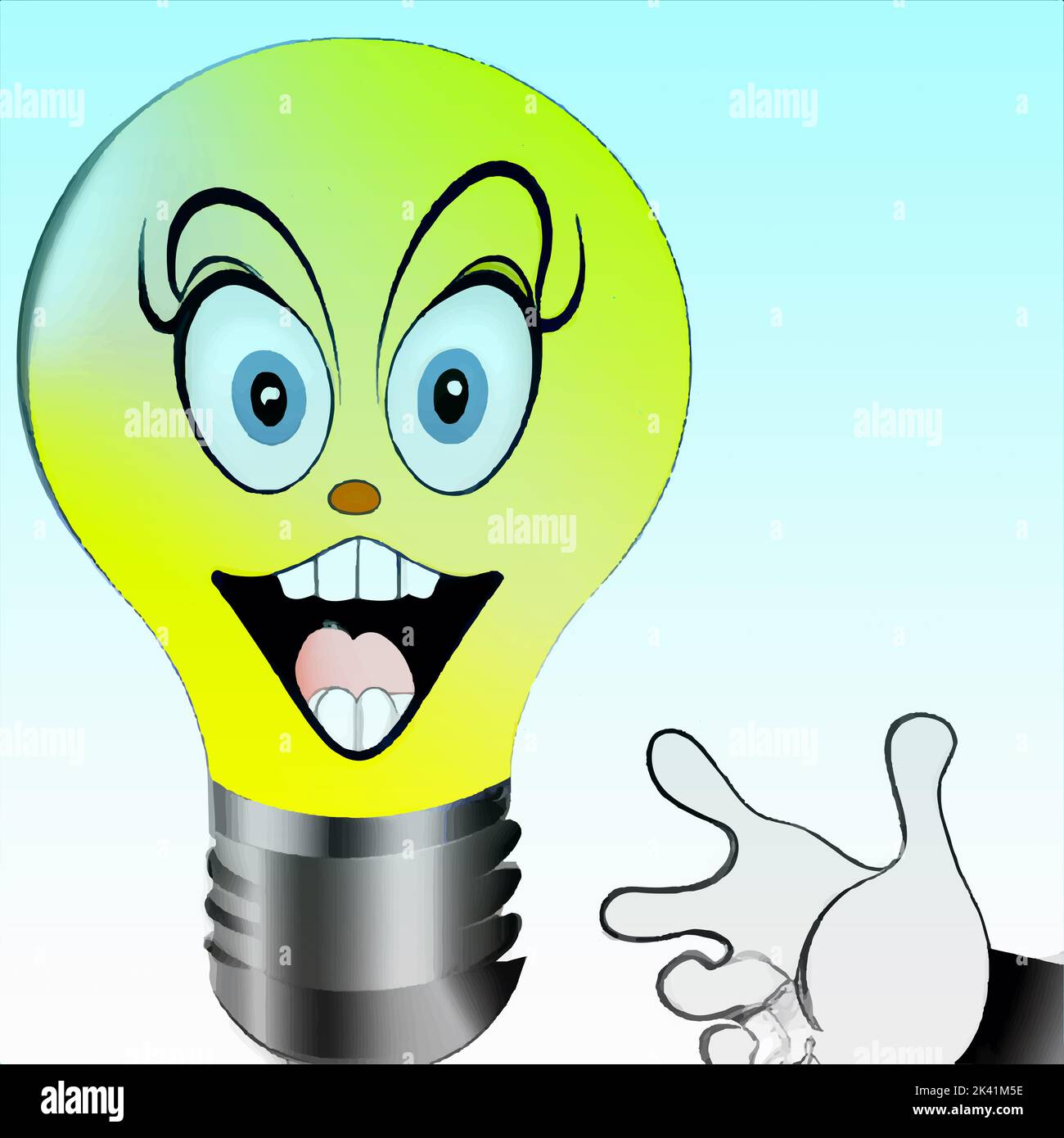 Cartoon bulb hi-res stock photography and images - Alamy