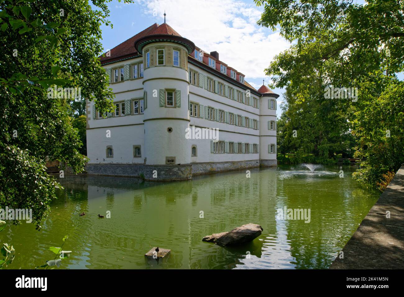 Water castle (circa 1600) in Bad Rappenau in the Kraichgau, Heilbronn ...