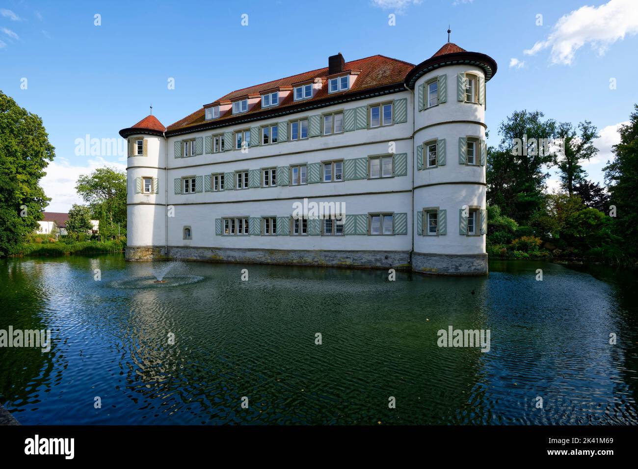 Water castle (circa 1600) in Bad Rappenau in the Kraichgau, Heilbronn ...