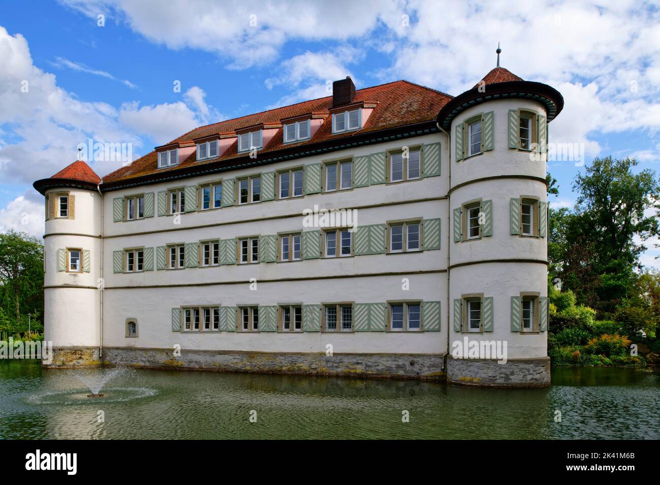 Water castle (circa 1600) in Bad Rappenau in the Kraichgau, Heilbronn ...