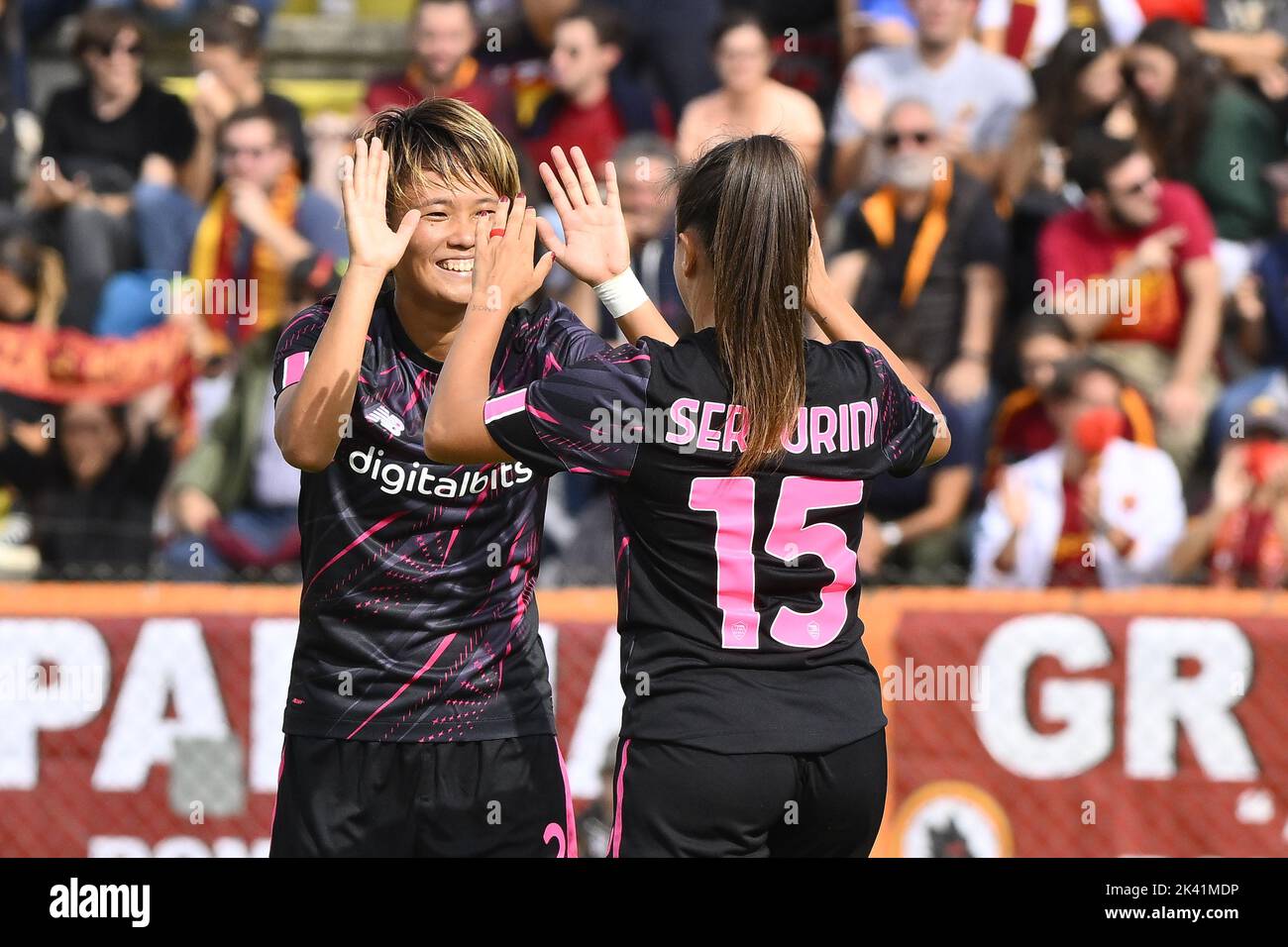 Moeka Minami of AS Roma Women during the UEFA Women's Champions League ...