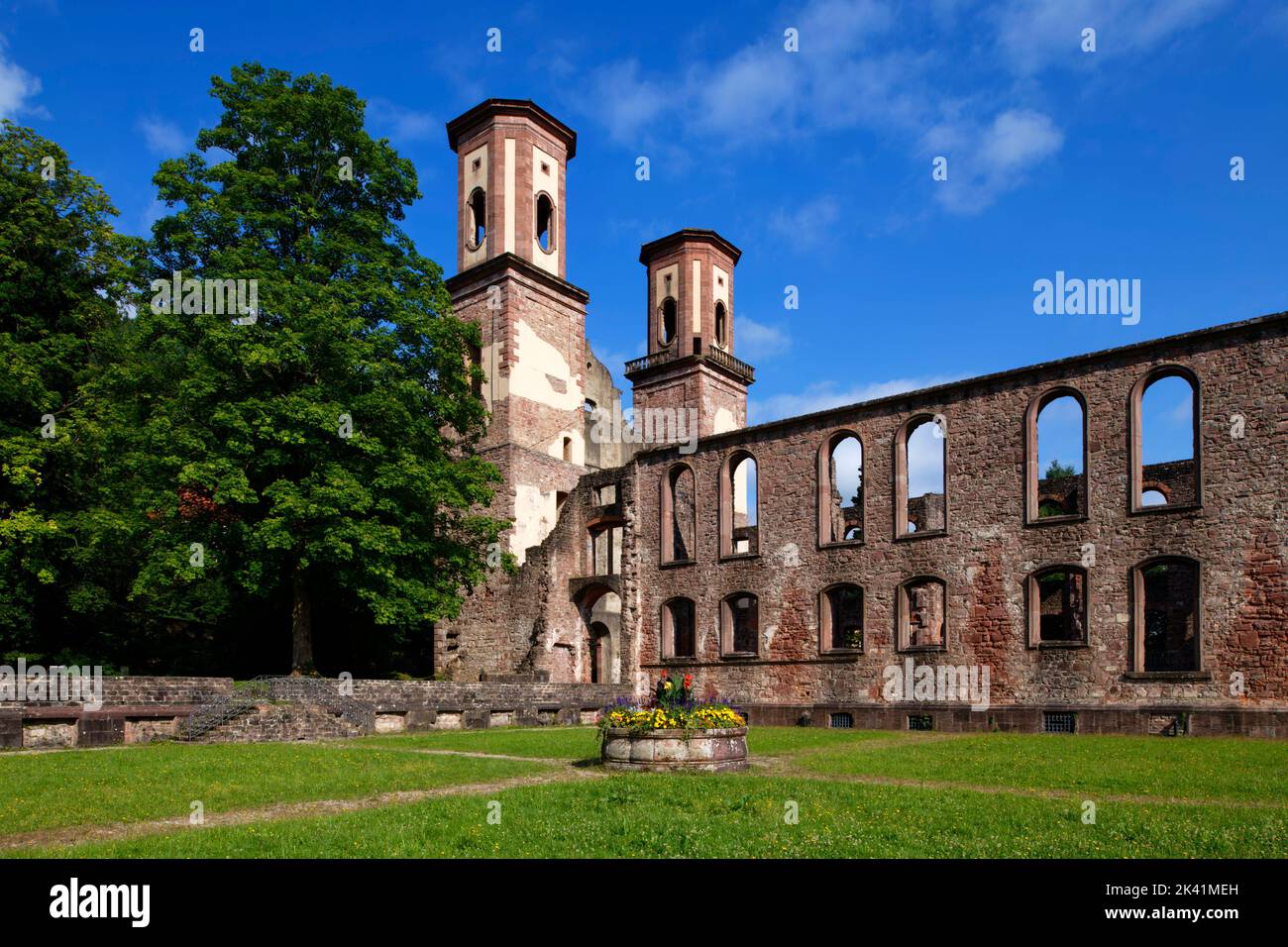Ruined abbey in Frauenalb (part of Marxzell), Karlsruhe District, Baden ...