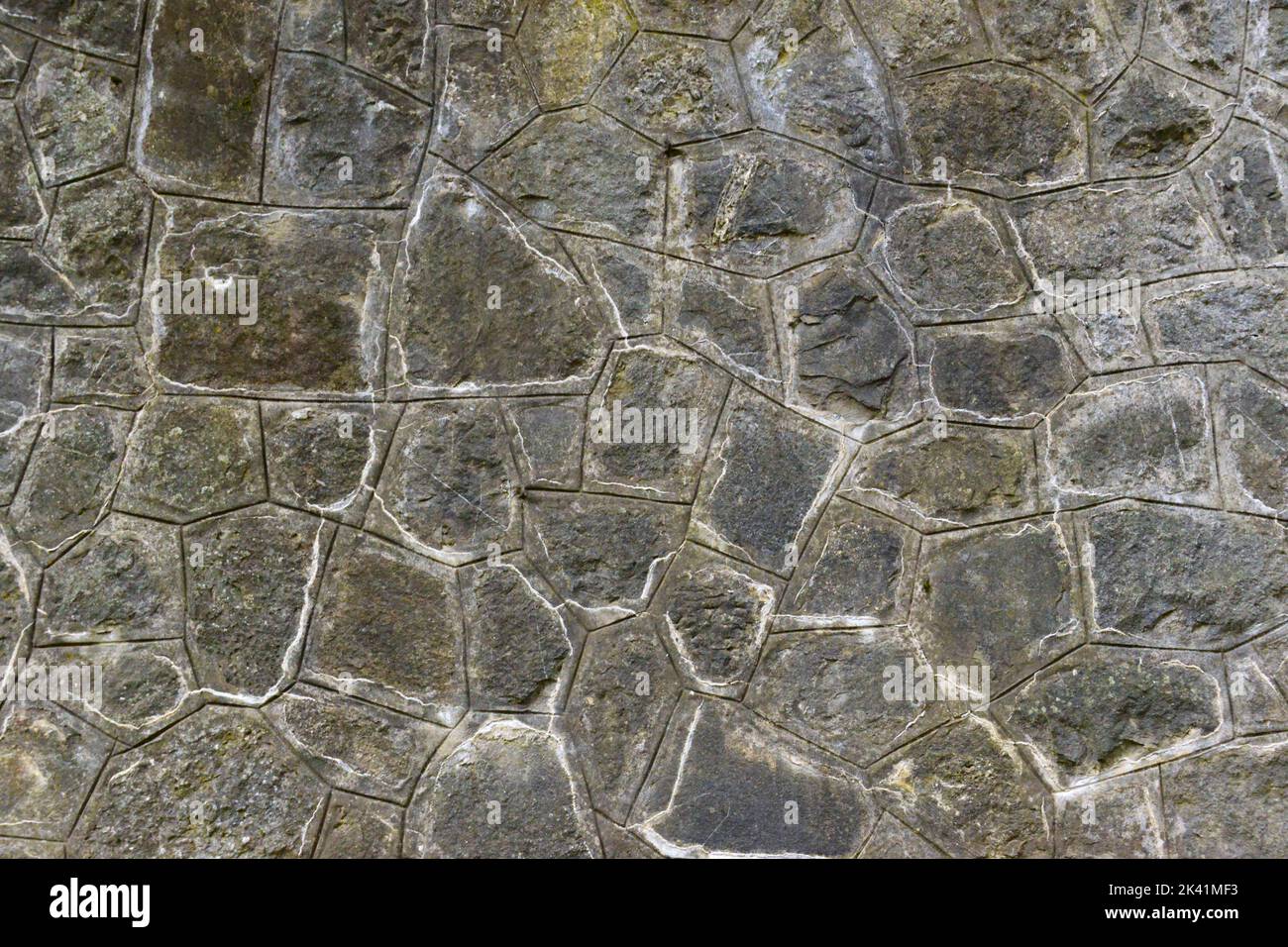 European old basalt wall Stock Photo - Alamy