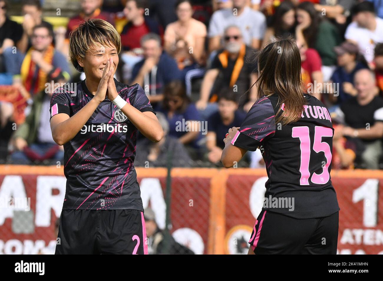 Moeka Minami of AS Roma Women during the UEFA Women's Champions League ...