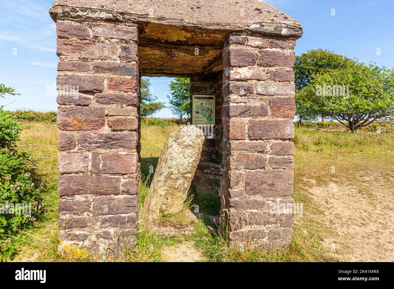 The Caractacus Stone (or Caratacus Stone), thought to date from the 6th ...