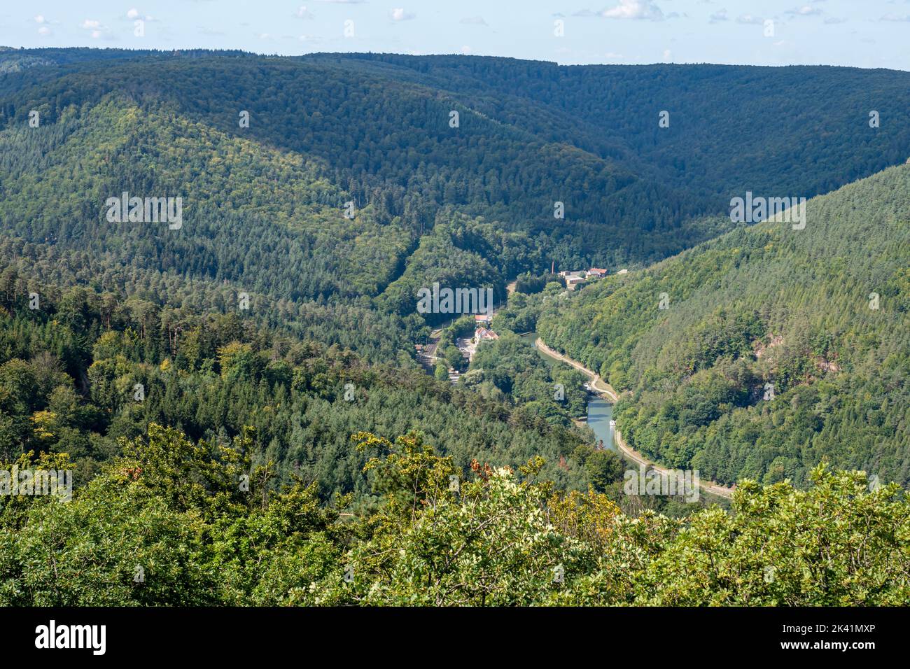 View of Haut-Barr Castle and the Alsace plain Stock Photo - Alamy