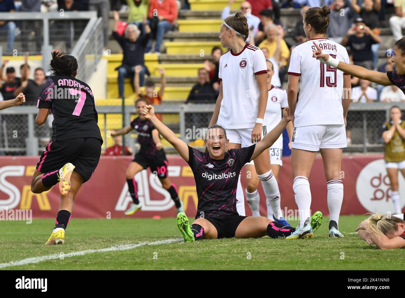 Emilie Bosshard Haavi of A.S. Roma during the UEFA Women's Champions ...
