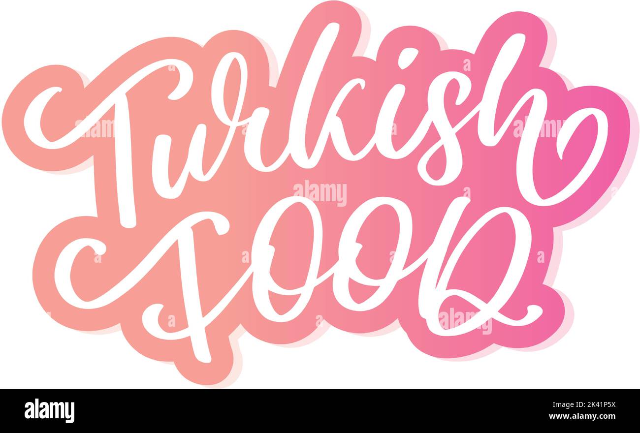 Turkish food letter. Design element. Traditional design. Vector ...