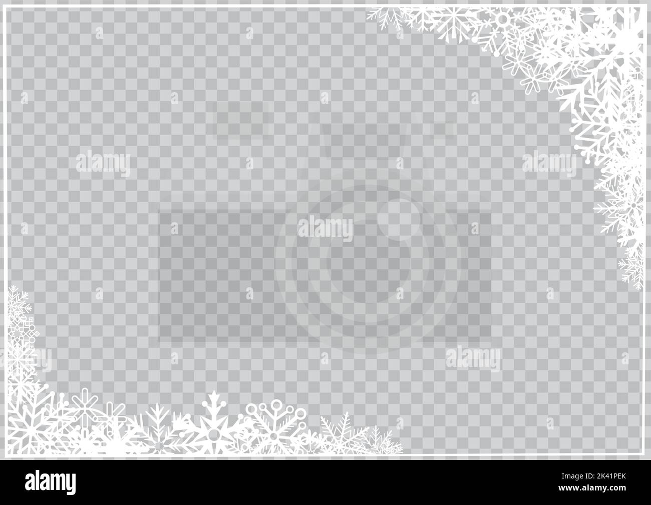 Christmas winter season photo frame template Stock Vector Image & Art ...