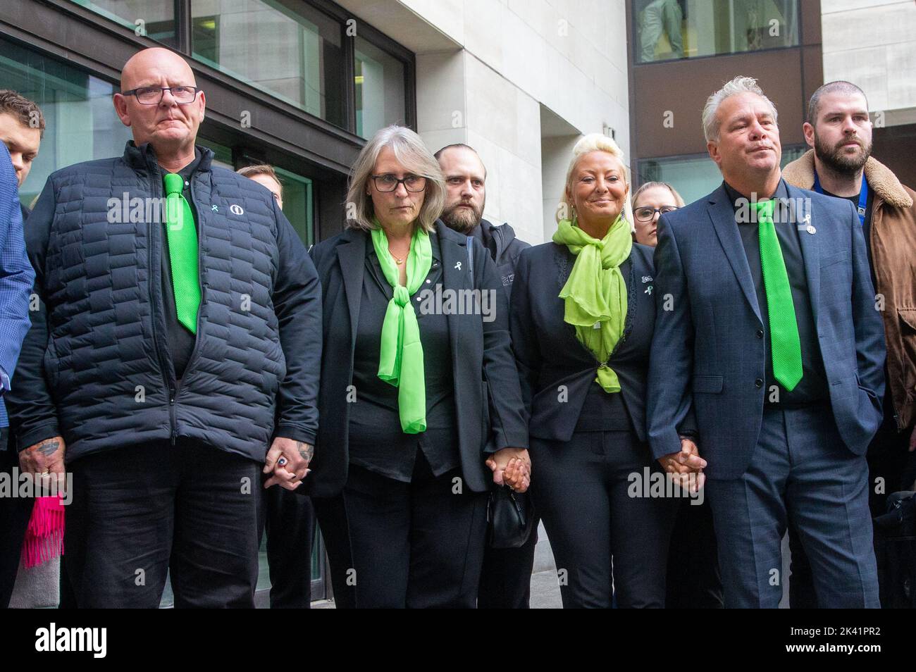 London, England, UK. 29th Sep, 2022. Harry Dunn's father TIM DUNN (1st ...