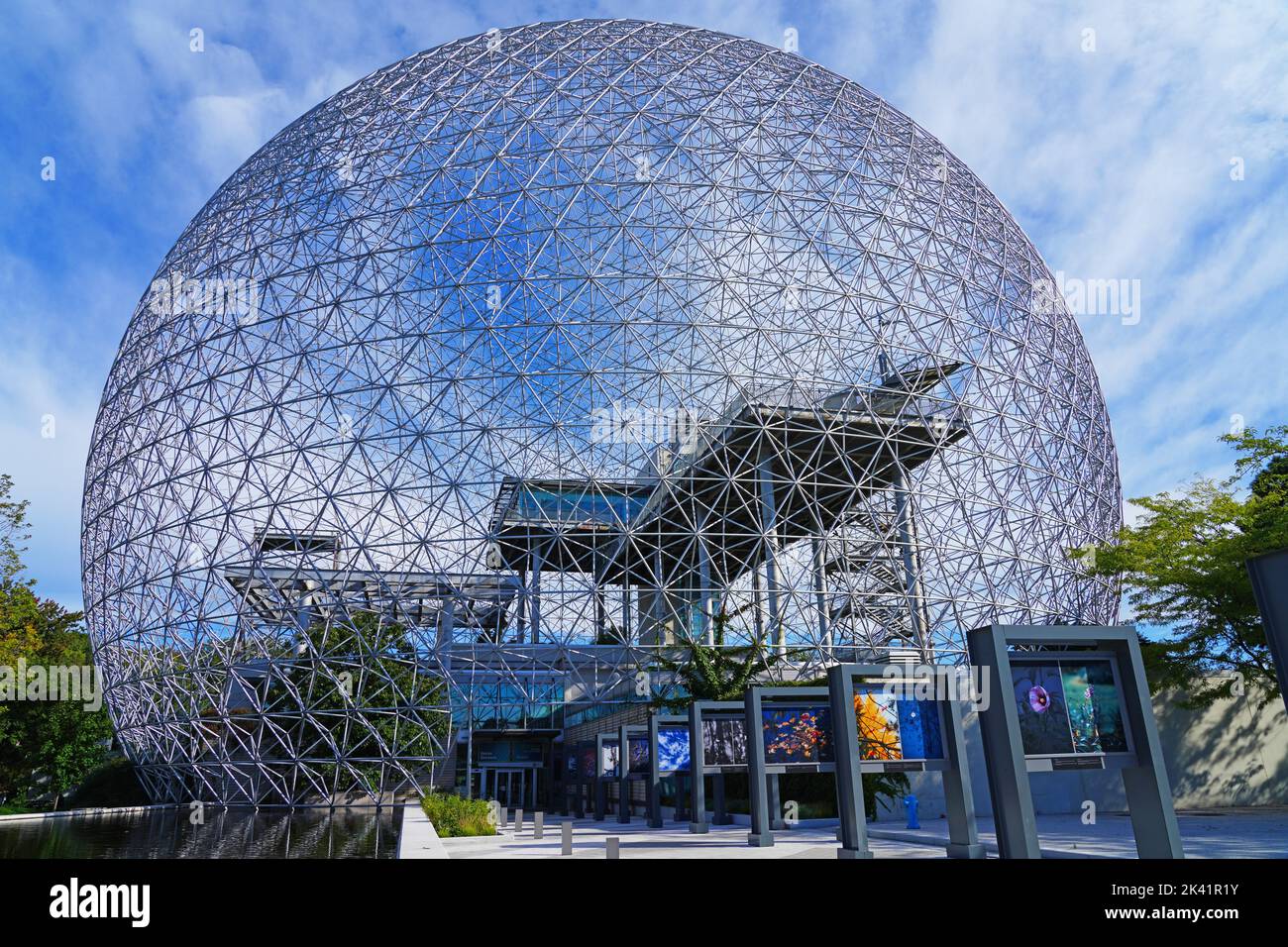 MONTREAL, CANADA -14 SEP 2022- View of the Montreal Biosphere, an ...