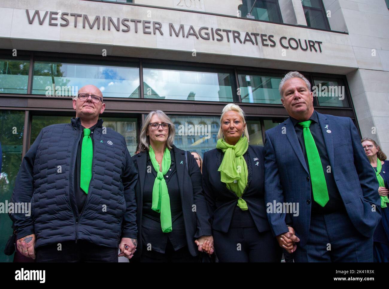 London, England, UK. 29th Sep, 2022. Harry Dunn's father TIM DUNN (1st ...