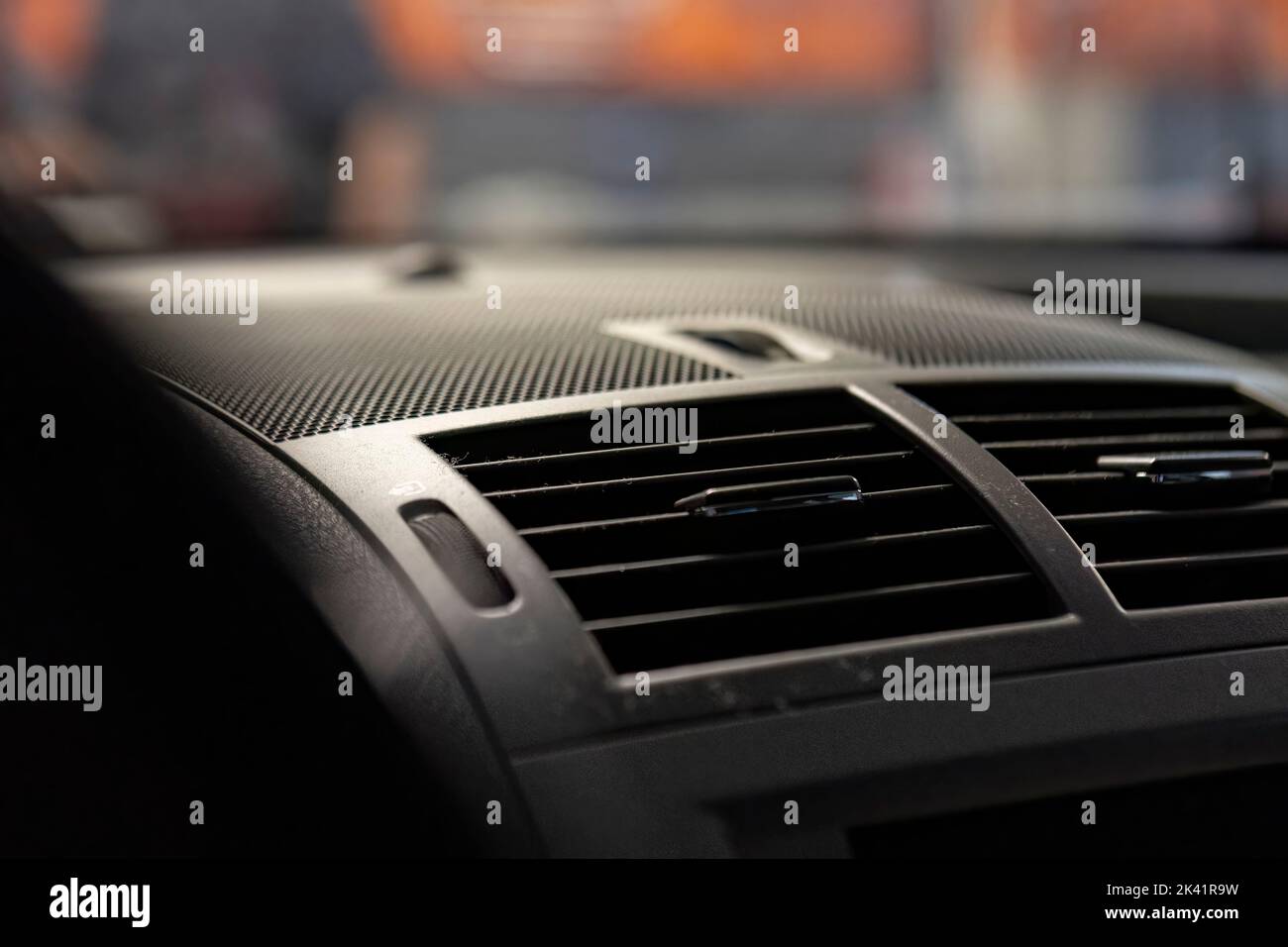 Interior Car ventilation nozzle detail Stock Photo - Alamy