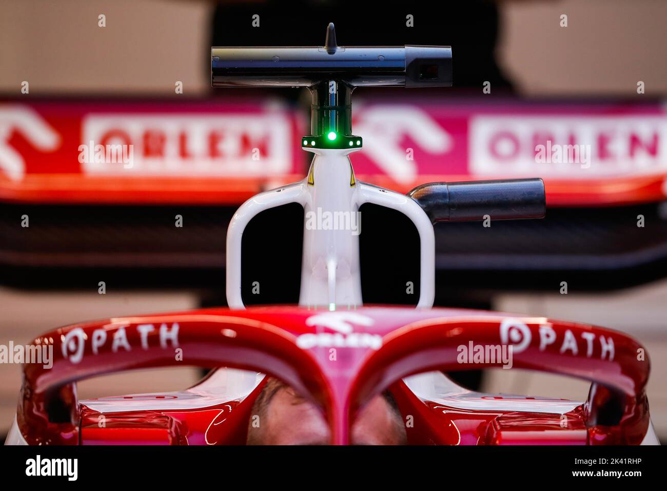 Singapore, 29/09/2022, Air Intake of the Alfa Romeo F1 Team ORLEN C42 ...