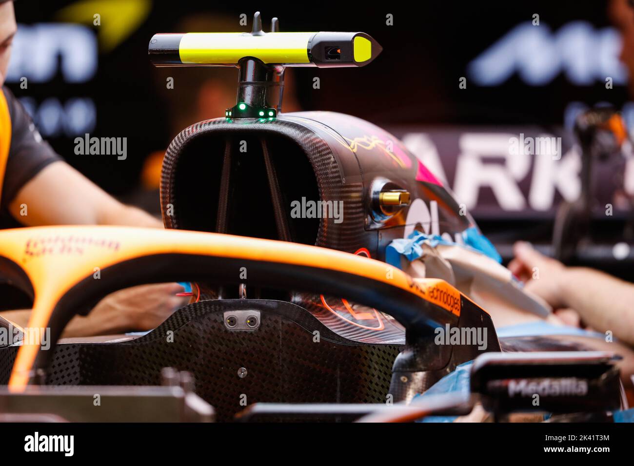 Singapore, 29/09/2022, Air Intake of the McLaren F1 Team MCL36 ...