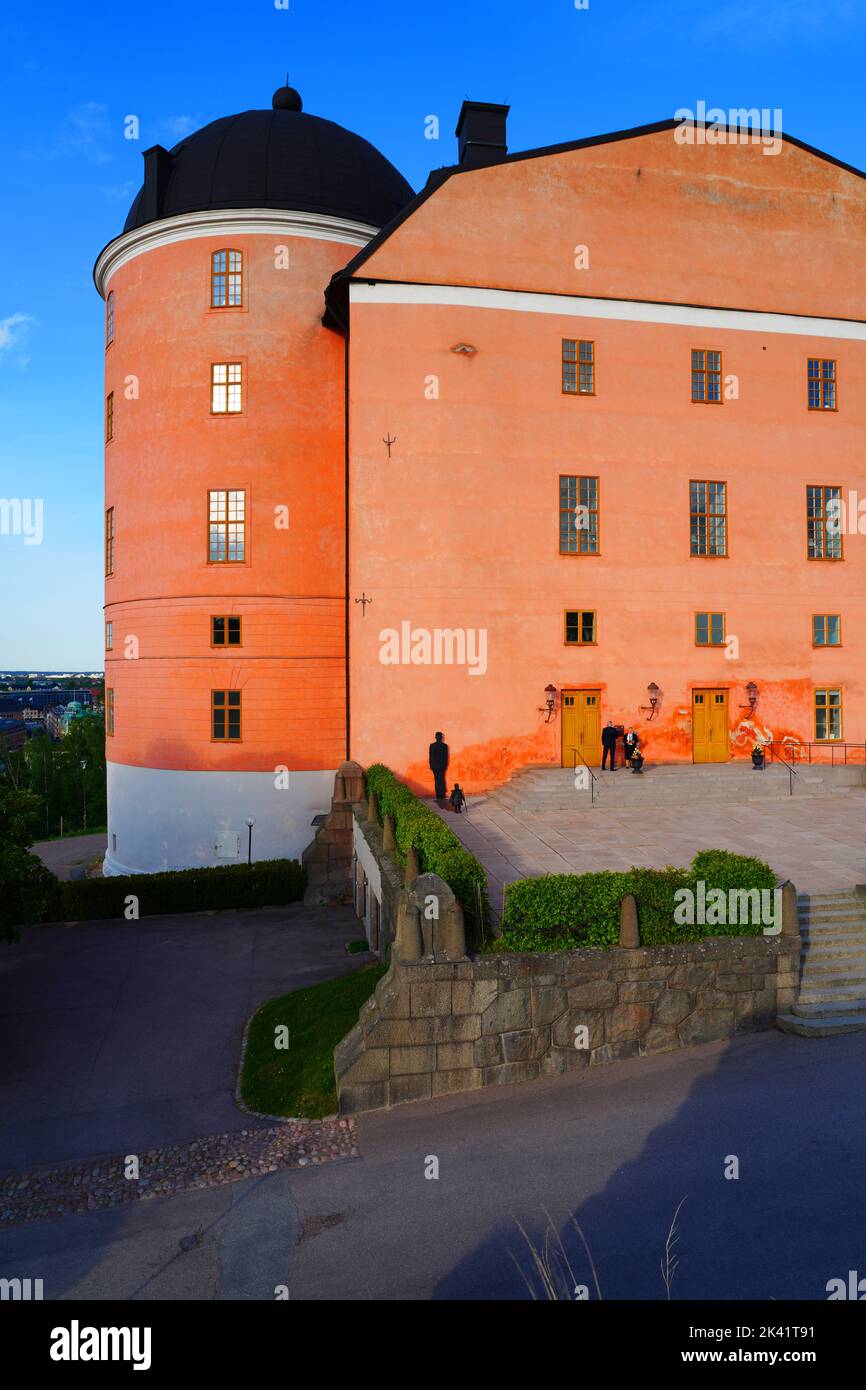 UPPSALA, SWEDEN -1 JUN 2022- View of the Uppsala Castle (Uppsala Slott ...