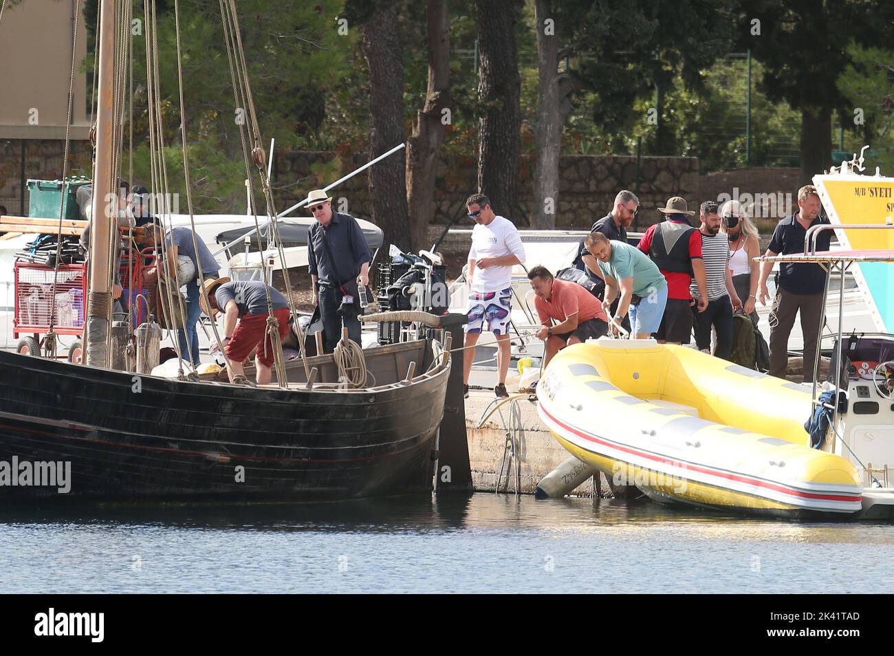 Sibenik, Croatia, on September 29, 2022, Filming of the third season of Vikings: Walhalla ...