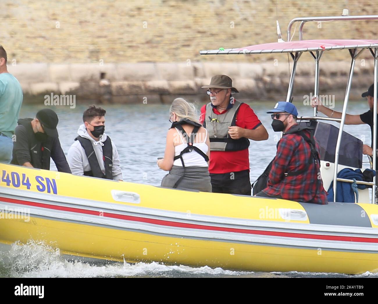 Sibenik, Croatia, on September 29, 2022, Filming of the third season of Vikings: Walhalla ...