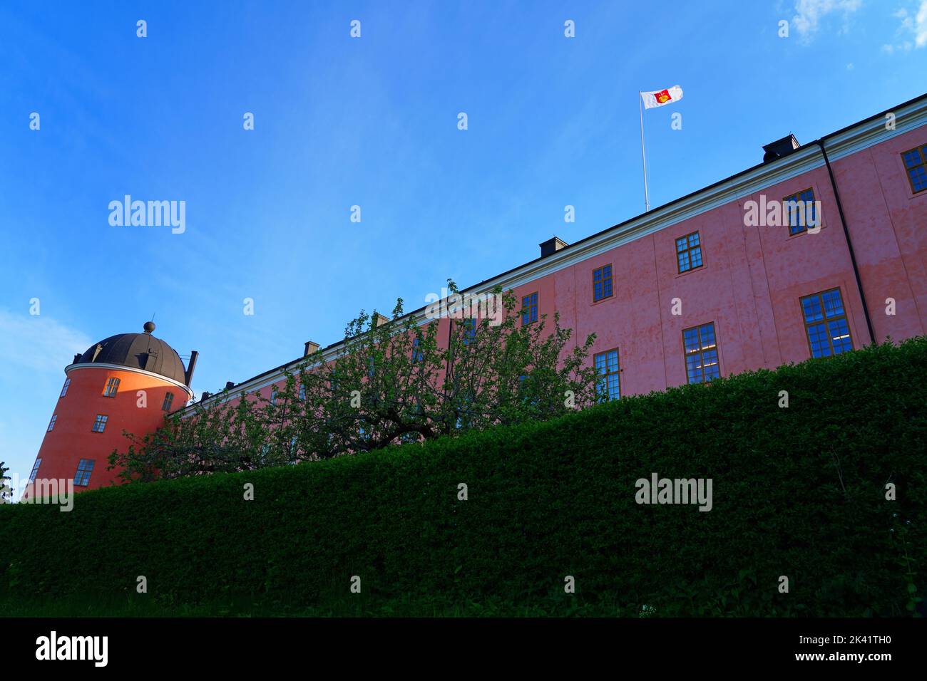 UPPSALA, SWEDEN -1 JUN 2022- View of the Uppsala Castle (Uppsala Slott ...