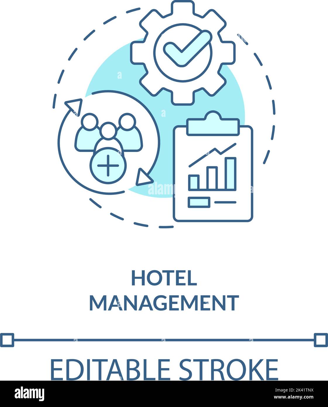 Hotel management turquoise concept icon Stock Vector Image & Art - Alamy Hotel management turquoise concept icon Stock Vector Image & Art - Alamy