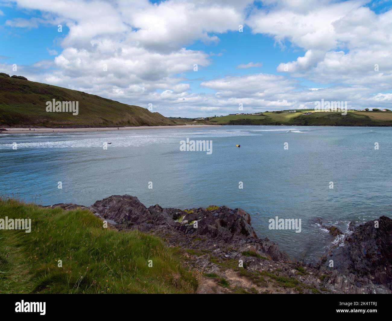 West Cork, Ireland, June 12, 2022. Irish landscape. Clonakilty Bay on a ...