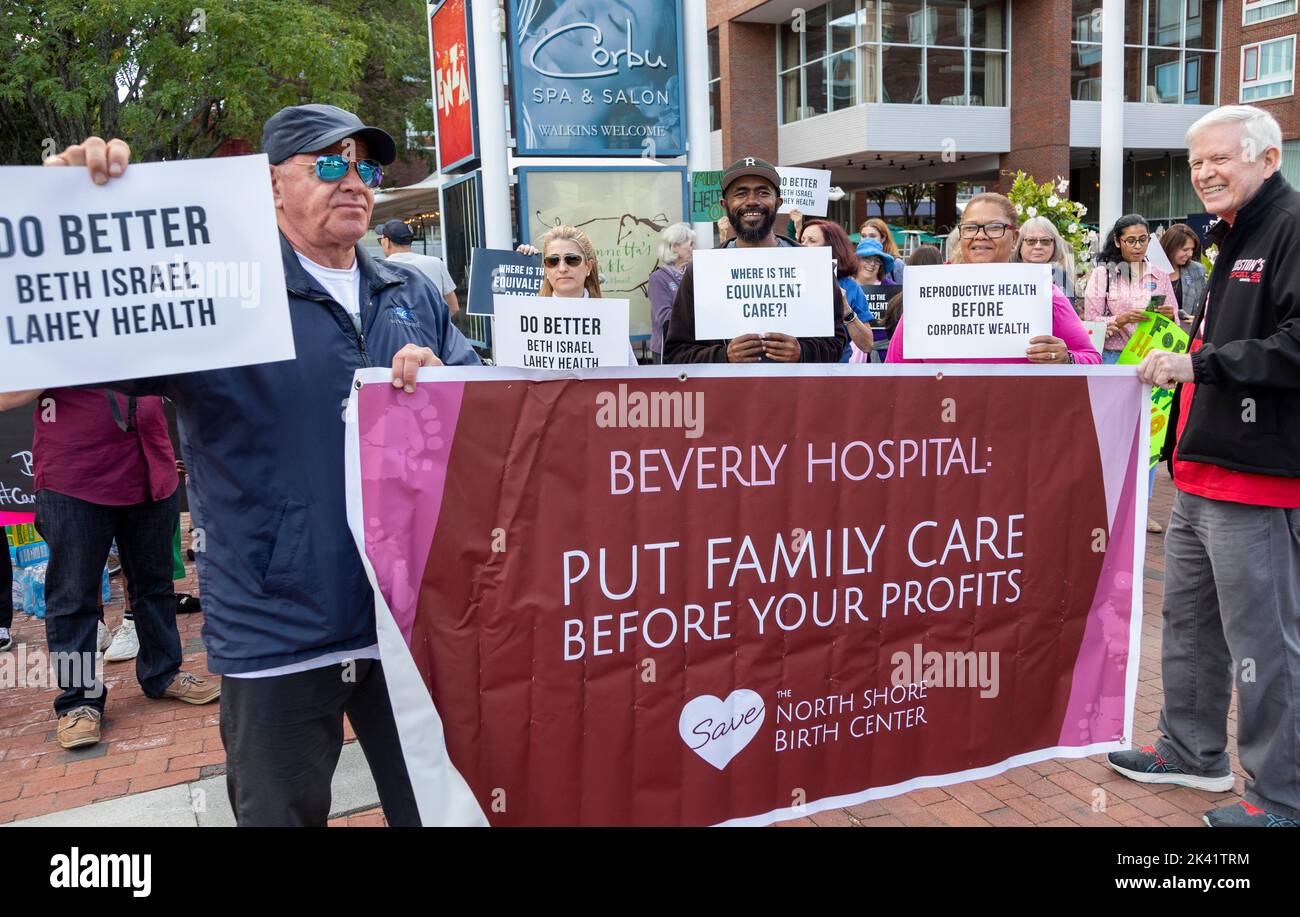 Sept. 28, 2022. Cambridge, MA. Community activists, union organizers ...