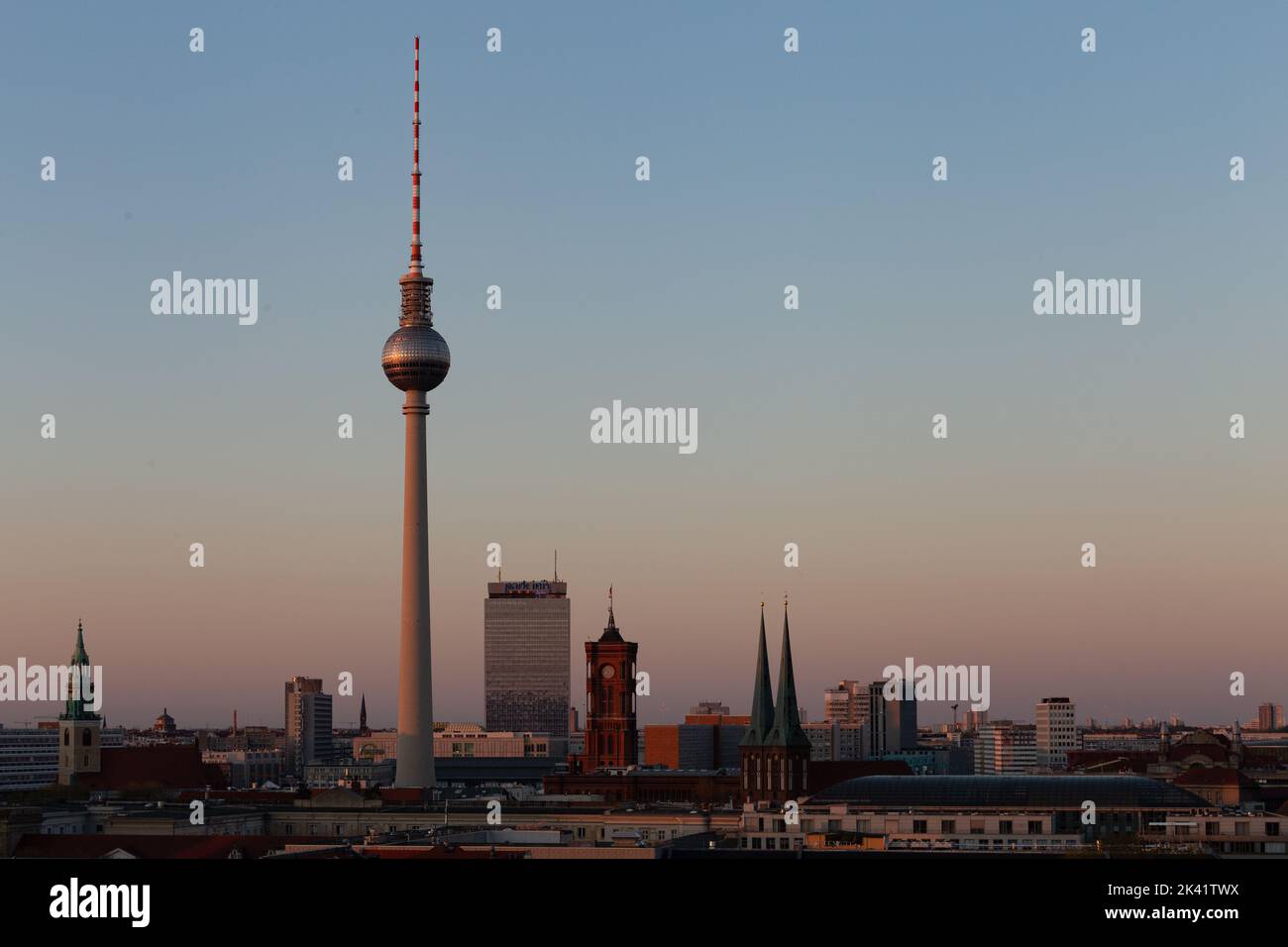 Berlin City East skyline Stock Photo - Alamy
