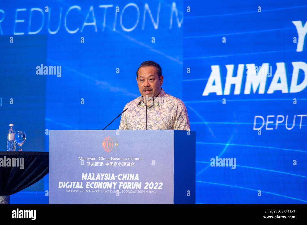 Kuala Lumpur, Malaysia. 29th Sep, 2022. Malaysia's Deputy Minister of ...