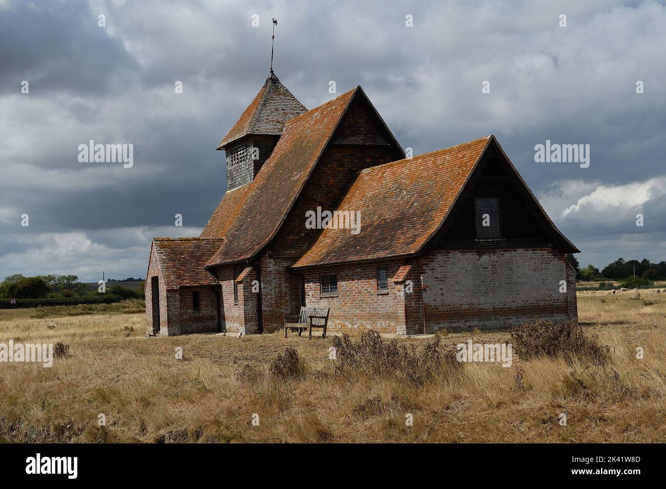 St Thomas Becket Church Romney Marsh Kent uk Stock Photo - Alamy