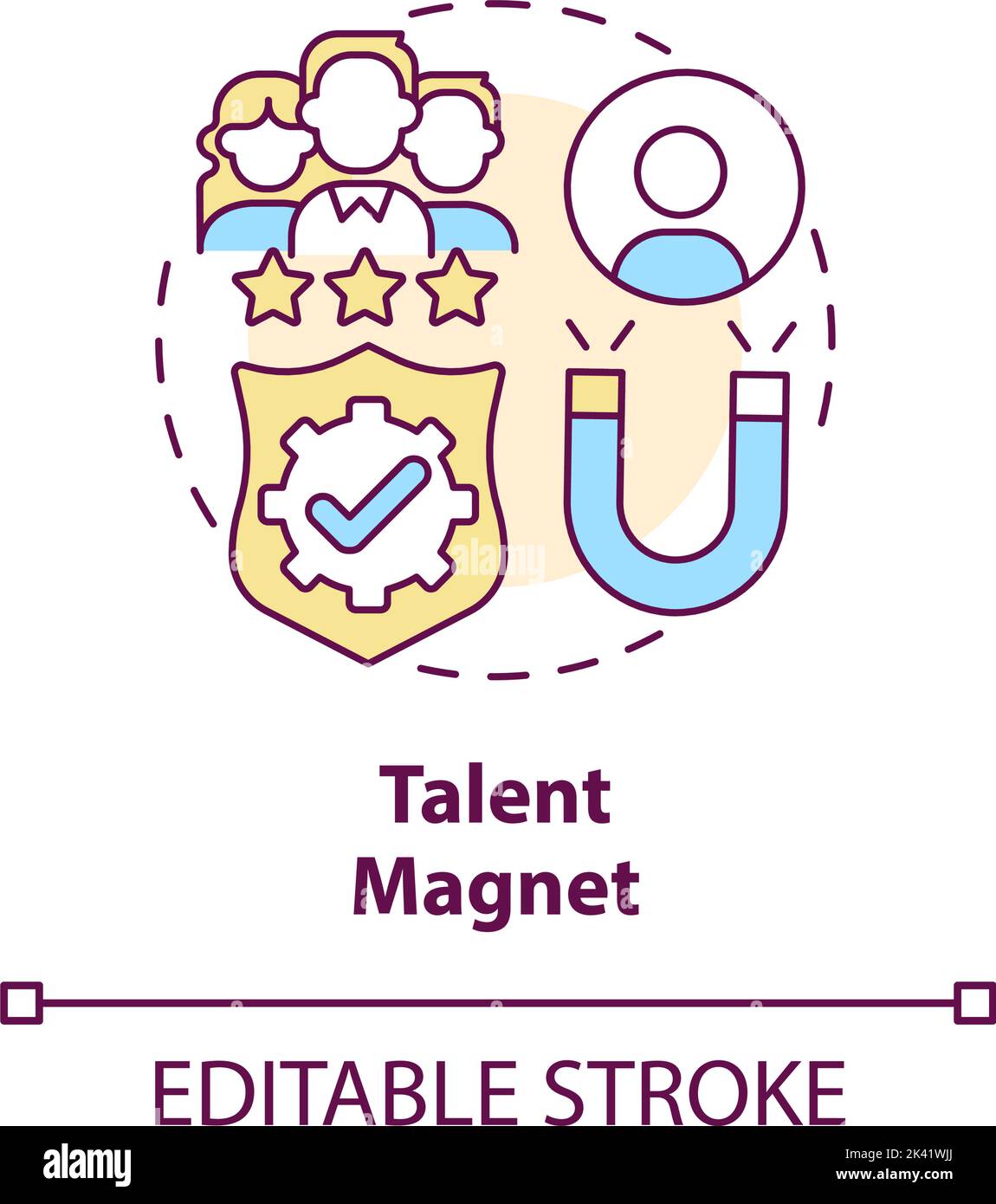 Talent magnet concept icon Stock Vector Image & Art - Alamy