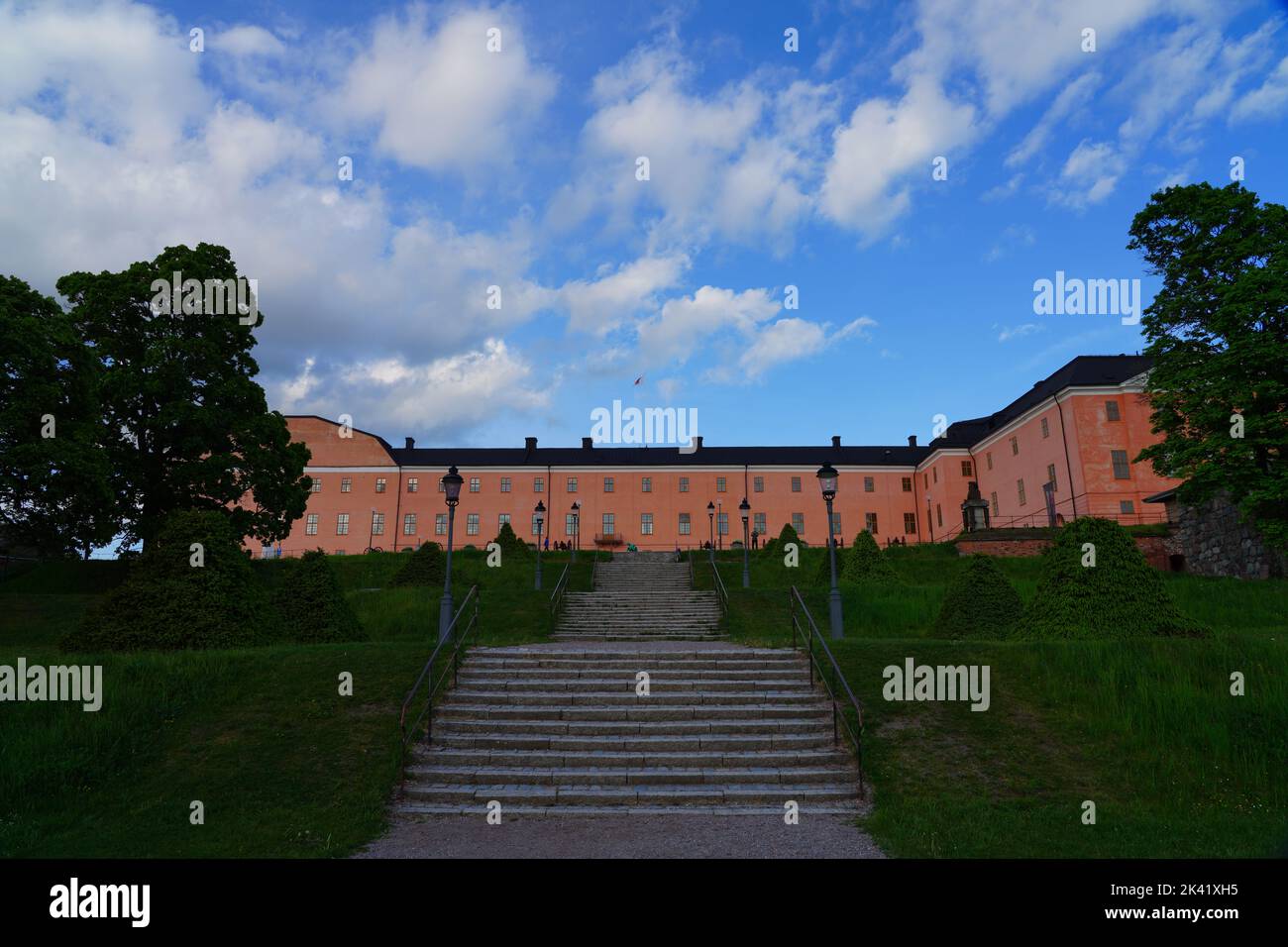 UPPSALA, SWEDEN -1 JUN 2022- View of the Uppsala Castle (Uppsala Slott ...