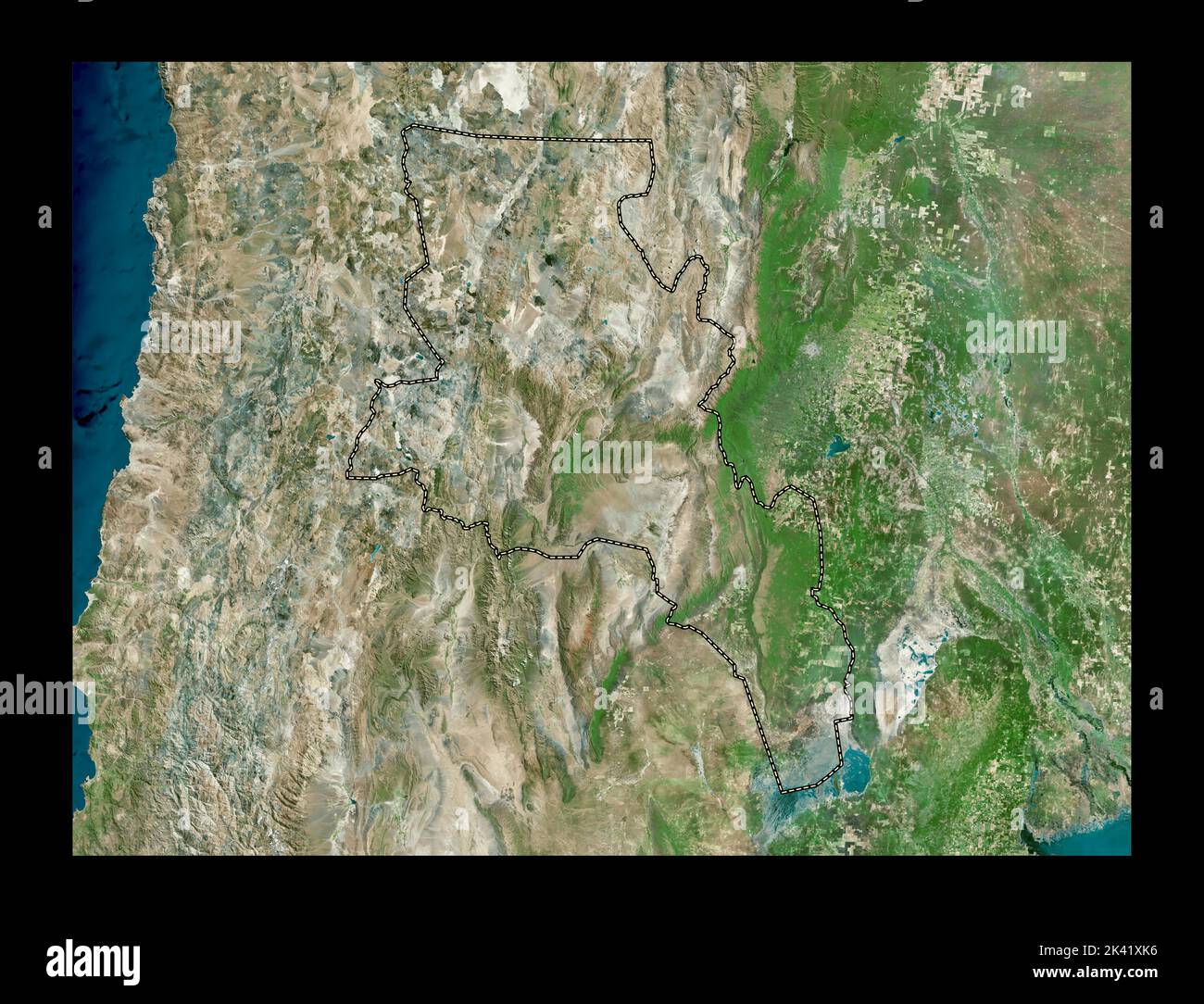 Satellite map south america Stock Vector Images - Alamy