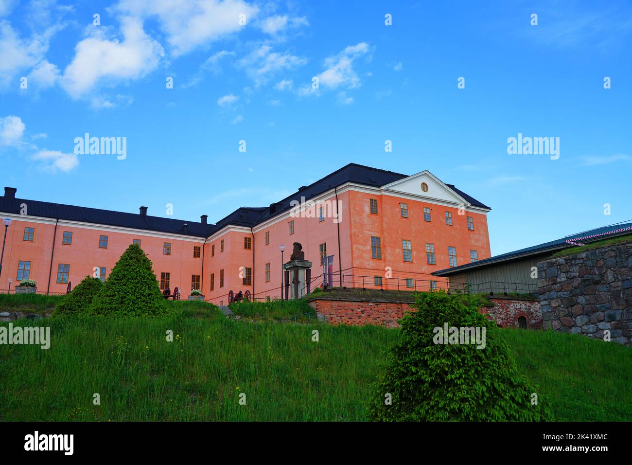 UPPSALA, SWEDEN -1 JUN 2022- View of the Uppsala Castle (Uppsala Slott ...